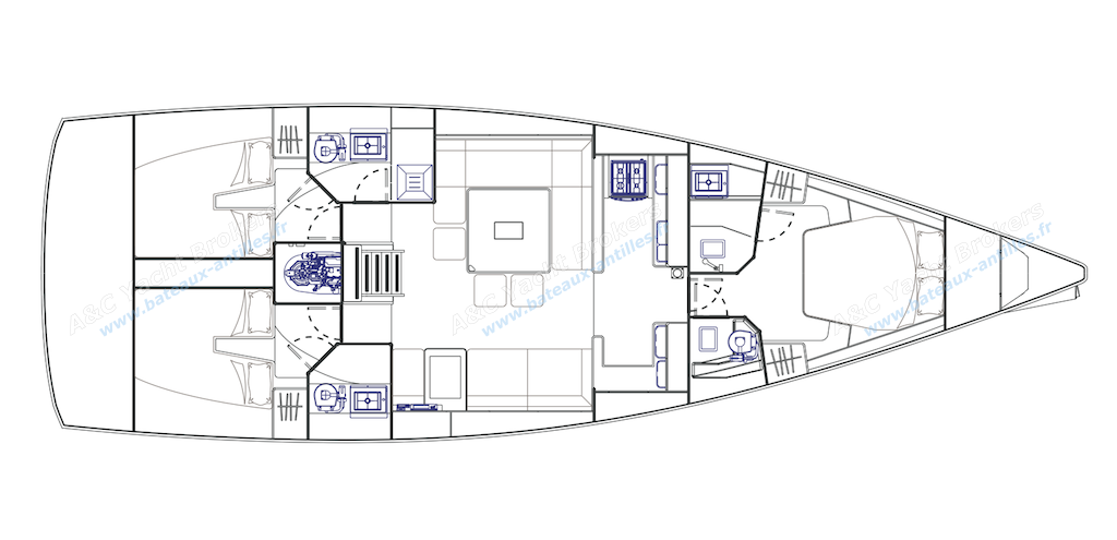 Sold: Dufour Yachts Dufour 500 Grand Large, Pre-owned, 942 - A&C Yacht ...
